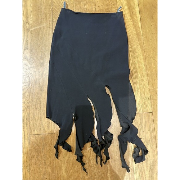 Alexander Campbell | Skirts | Vintage Satin Back Crepe Ragged Twist ...